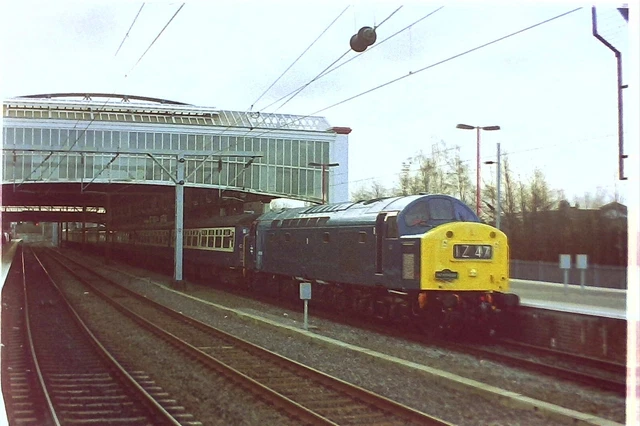 35MM RAILWAY COLOUR Negative Class 40 145 at Stoke on Trent £1.95 ...