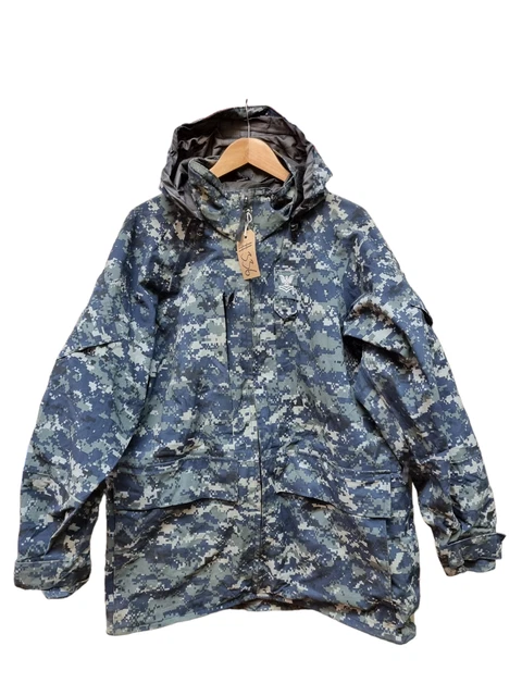 GENUINE US NAVY USN Digital GoreTex Working Parka Jacket Size Medium ...