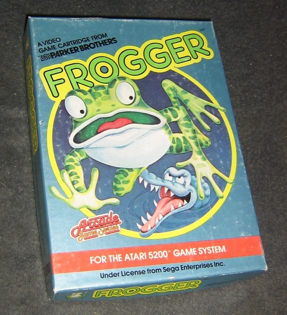 VINTAGE 1983 FROGGER Game Atari 5200 Complete Instructions & Overlay ...