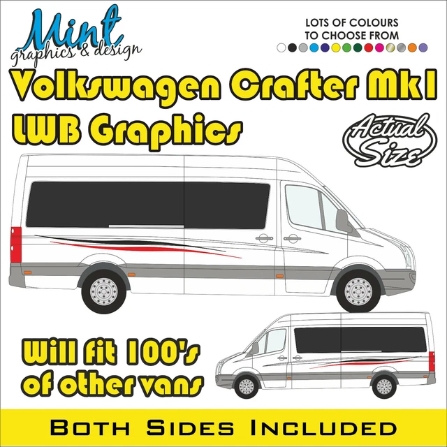 LWB VOLKSWAGEN CRAFTER VW Camper MOTORHOME MK2 Decals Stickers Van ...