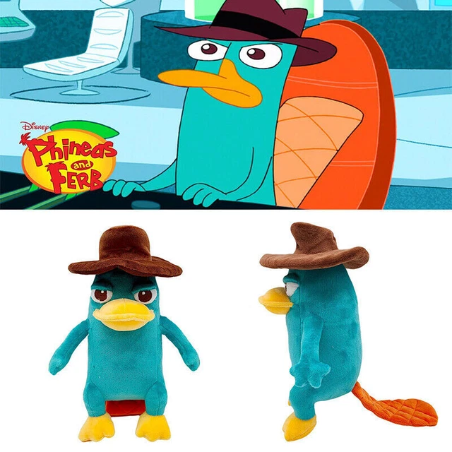 PHINEAS AND FERB Perry The Platypus Soft Plush Doll Kids Xmas Gift Toy ...