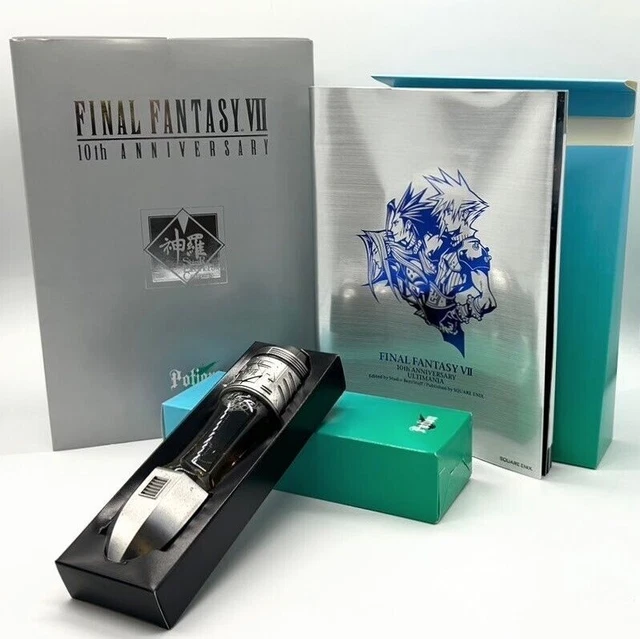 FINAL FANTASY 7 VII 10° anniversario Ultimania Libro e pozione Shinra ...