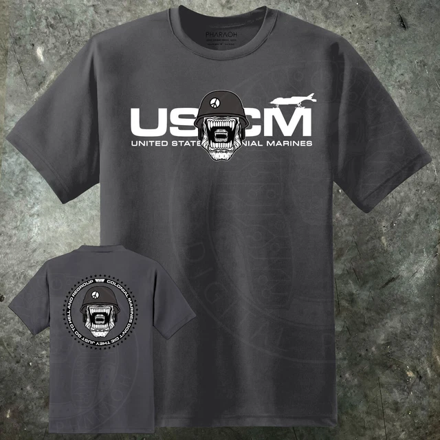 ALIENS USCM COLONIAL Marines Bug Équipe Logo T Shirt Weyland Yutani ...