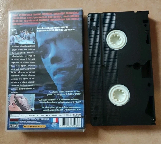 HOLLOW MAN VHS Tape / CASSETTE Élisabeth Shue,Kevin Bacon Paul Verhoeve ...