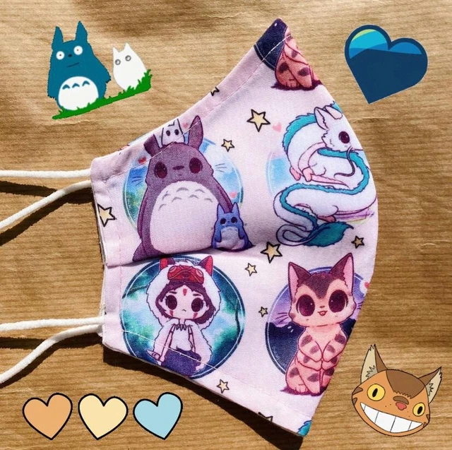 STUDIO GHIBLI TOTORO Handmade Anime KAWAII Netflix Face Mask 🇯🇵 📺 £9.99 ...