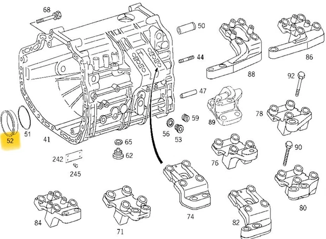 MERCEDES TRUCK TRUCK outer ring transmission shaft 715.5 715.3 oem ...