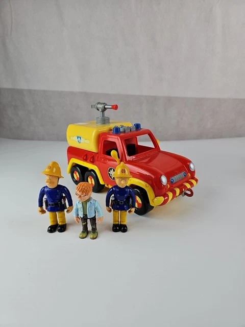 CBEEBIES FIREMAN SAM Fire Truck With Sounds Vehicle And Figures Toy ...