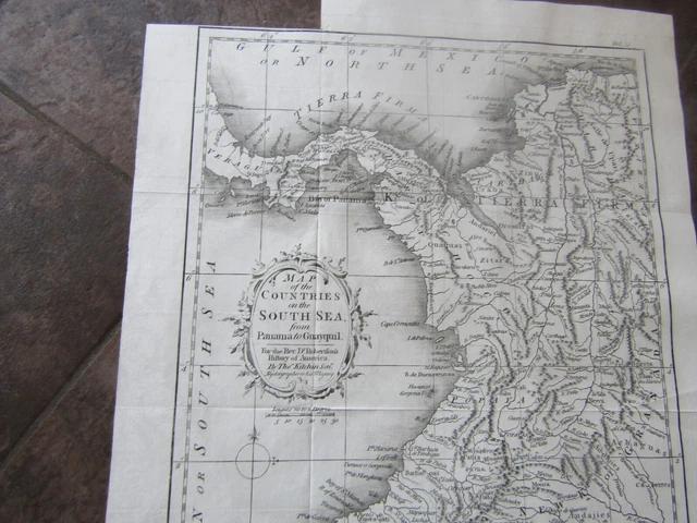 1821 ORIGINAL LARGE Map of Columbia, Panama. Ecuador, South America £55 ...
