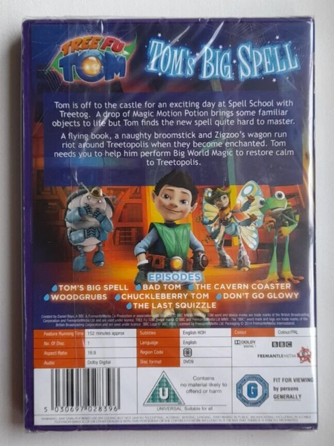 TOM'S BIG SPELL - Tree Fu Tom CBeebies - 7 Magical Stories - DVD ...