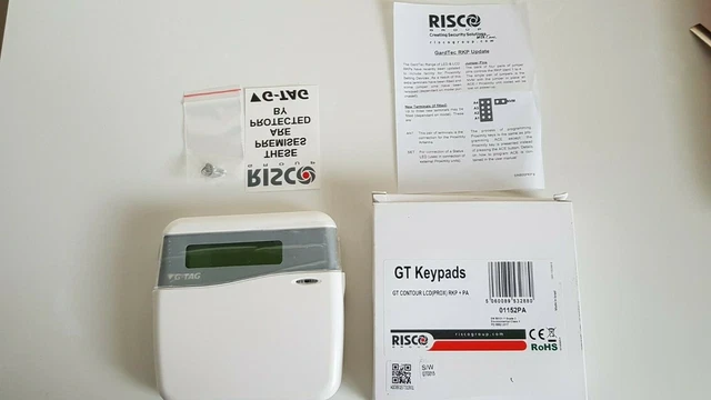 RISCO GARDTEC LCD 6 Wire Keypad With Built in Panic & Prox GT01152PA £ ...
