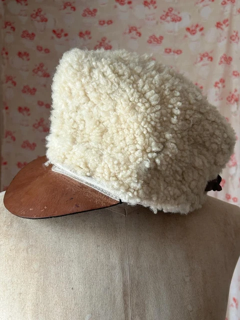 WW2 SWEDISH ARMY Military Winter Sheepskin Hat Peaked Cap £37.11 ...