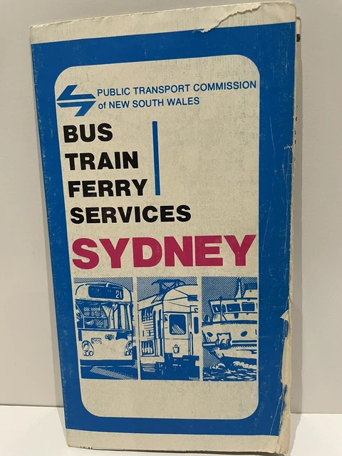 PTC NSW BUS Train Ferry Services Routes & Foldout Map 1976 $14.99 ...