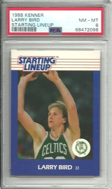 1988 PSA 8 Larry Bird Boston Celtics Starting Lineup carte SLU NBA ...