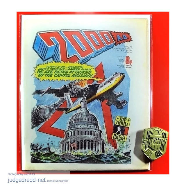 2000AD PROG 16 Judge Dredd Comic 3rd Brian Bolland Cover 16 6 1977 UK ...