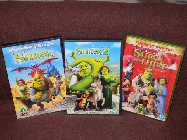 THE SHREK TRILOGY DVD (2007) Andrew Adamson cert U 3 discs £3.90 ...