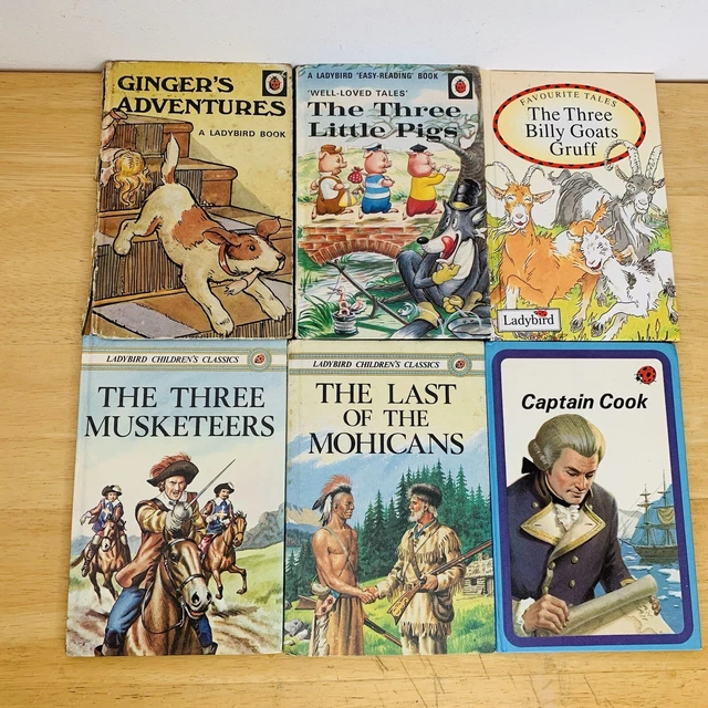 LADYBIRD BOOK BUNDLE x 6 Three Little Pigs Billy Goats Gruff Gingers ...