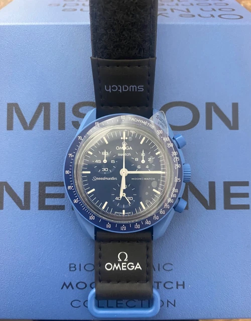OMEGA X SWATCH Speedmaster MoonSwatch Blue Men's Watch - SO33G100 £500. ...