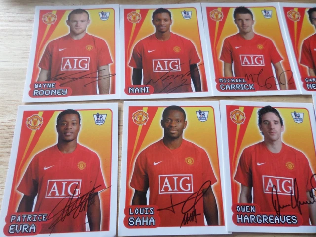 MERLIN PREM 2006 League Stickers- 13 Manchester United Stickers ...