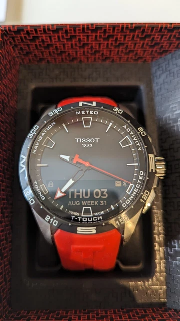TISSOT T-TOUCH CONNECT Solar Titanium Men Watch - Good Condition ...