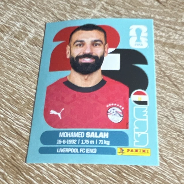 PANINI FIFA WORLD Cup 2026 Sticker EGY 17 Mohamed Salah Liverpool FC ...