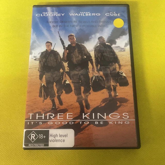 THREE KINGS DVD Region 4 VGC War Action George Clooney Mark Wahlberg £1 ...
