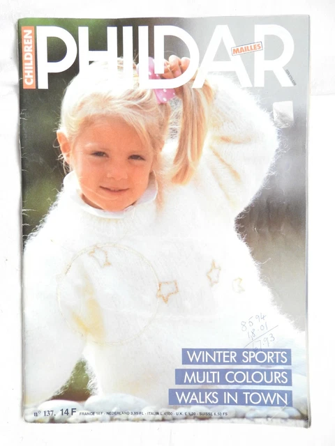 PHILDAR MAILLES CHILDREN Knitting Magazine No 137 - 22 great kids patterns £5.99 - PicClick UK