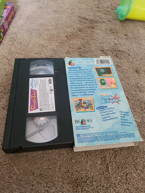 VEGGIETALES VERY SILLY Songs Sing Along VHS Video Tape Christian GOD ...