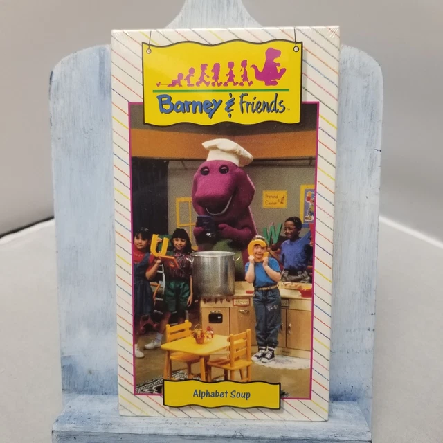 BARNEY & FRIENDS Time Life Collection VHS ALPHABET SOUP 1992 HTF VIDEO ...
