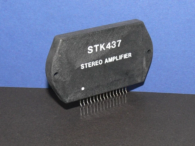 STK437 - PIÈCES 437 SANYO Hybrid Power Amplifier 2 Canal Stéréo 2x 5 ...
