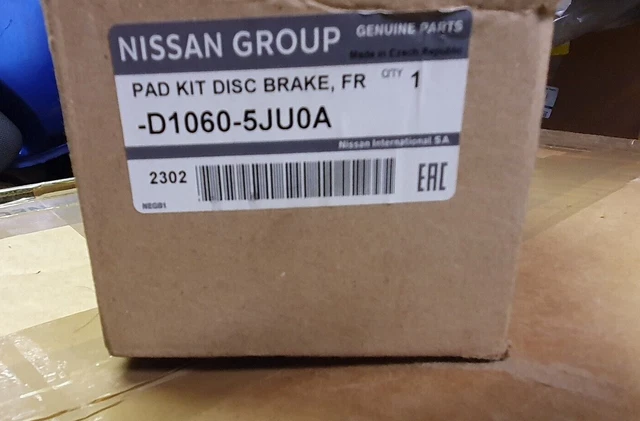 GENUINE NISSAN NAVARA NP300 (D23) (2014 Onwards) Front Brake Pad Set ...