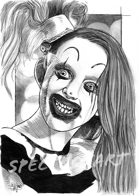 TERRIFIER 2 ORIGINAL ART "The Little Pale Girl" by Spectroxart £47.52 ...