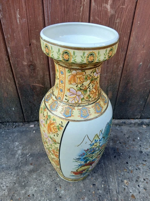 JAPANESE SATSUMA VASE 12 in tall £0.21 - PicClick UK