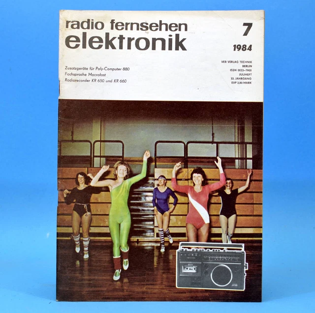 DDR RADIO FERNSEHEN elektronik 7 1984 Radiorecorder KR 650 und KR 660 ...