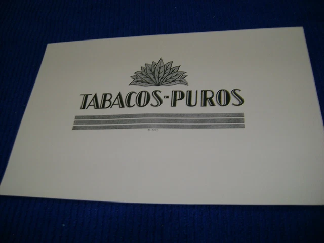 VINTAGE-BLANK-SAMPLE- INNER CIGAR Box -Embossed Label -# 11 $4.99 ...