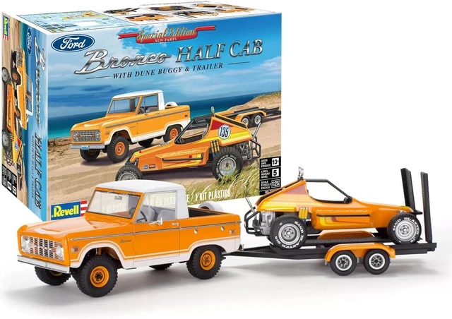REVELL MONOGRAM, FORD Bronco Half Cab -Sandman II, 1:25 Scale model kit ...