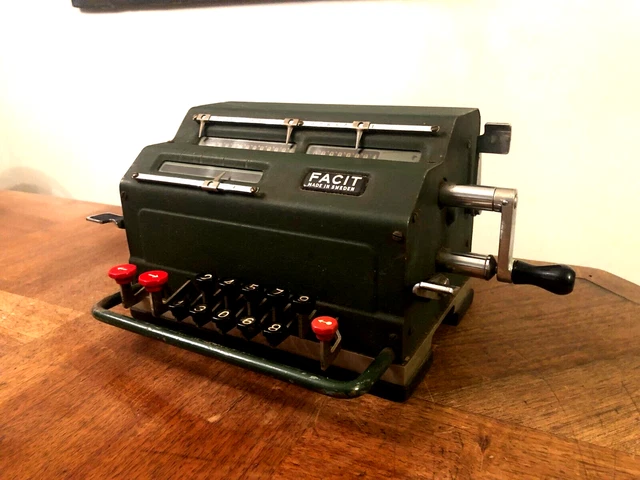 Ancienne Machine A Calculer Facit Made In Sweden Eur 80 00