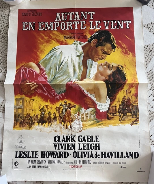 AFFICHE CINEMA ANCIENNE originale Autant En Emporte Le Vent EUR 15,00 - PicClick FR