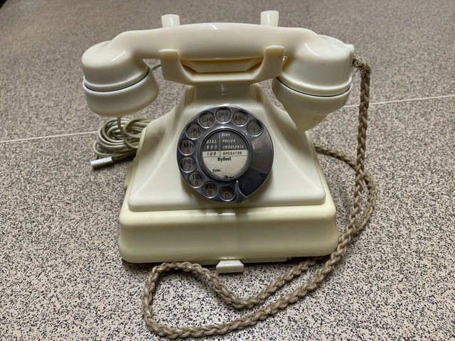 TELEPHONE VINTAGE BAKELITE GPO Ivory Model 1/232F S56/2, Working Condition £374.99 - PicClick UK