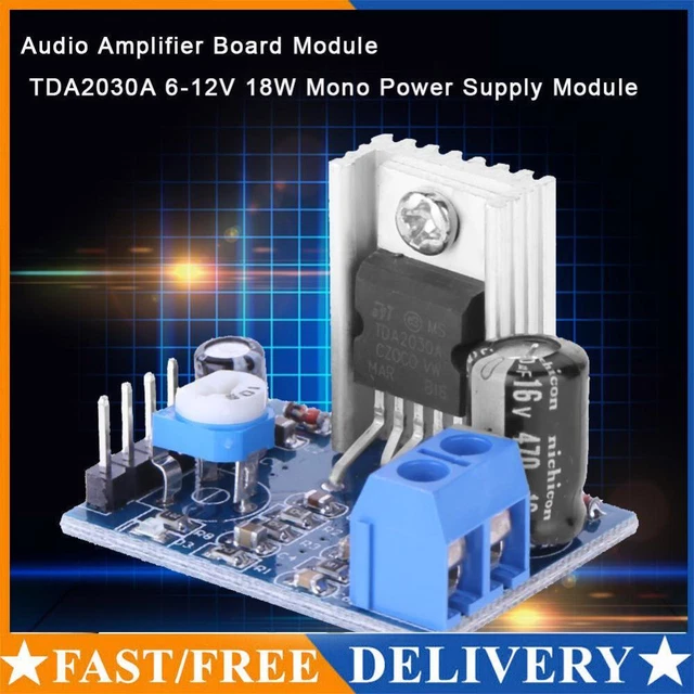 AUDIO AMPLIFIER 6-12V Speakers Module Converter for Audio System DIY ...