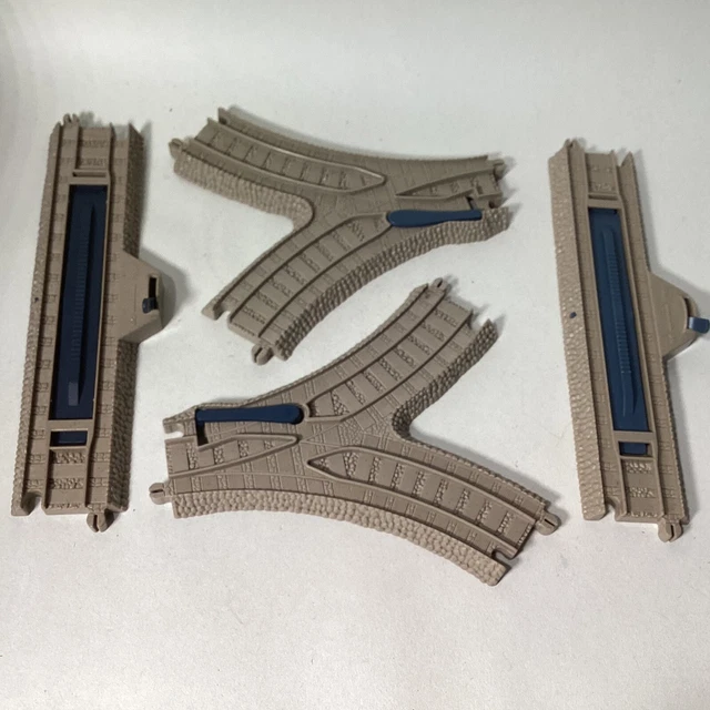 FISHER PRICE THOMAS & friends trackmaster track brown beige stop go ...