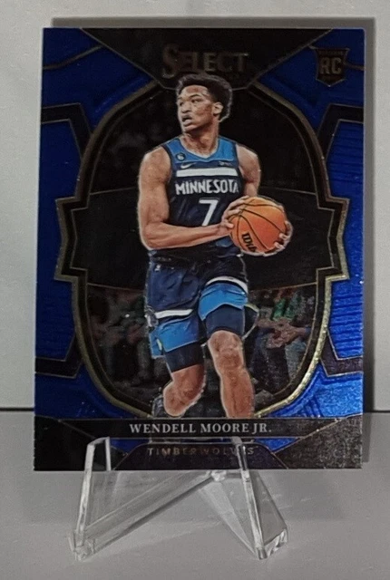 2022 23 Panini Select Blue 73 Wendell Moore Jr Rc Minnesota