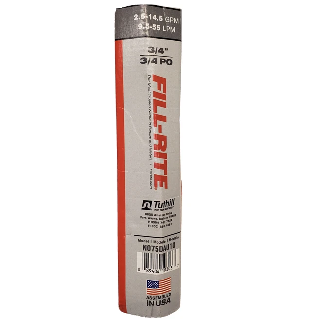 FILL-RITE 3/4 AUTOMATIC Diesel Spout Nozzle Gun Dispenser N100DAU10 2.5 ...