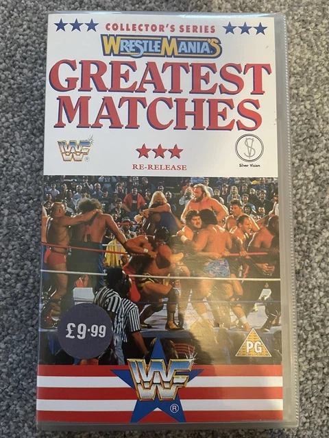 VINTAGE WWF VHS - Collector’s Series Wrestlemania’s Greatest Matches. £ ...