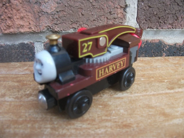 THOMAS TANK ENGINE & Friends Wooden Train - HARVEY - LEARNING CURVE ...