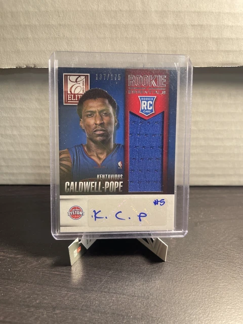 PATCH KENTAVIOUS-CALDWELL POPE KCP 2013-14 Panini Elite Rookie Auto RPA ...
