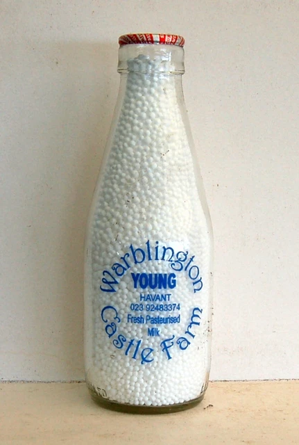NICE OLD WARBLINGTON Castle Farm Dairy of Havant milk bottle $13.13 ...