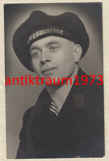 WW2 STUDIO FOTO AK Portrait Kriegsmarine Soldat Matrosenzeit 1943 Nr ...