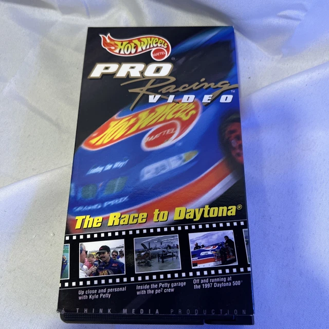 HOT WHEELS PRO Racing VHS Tape Race Cars Daytona FL Kyle Petty, Rare ...