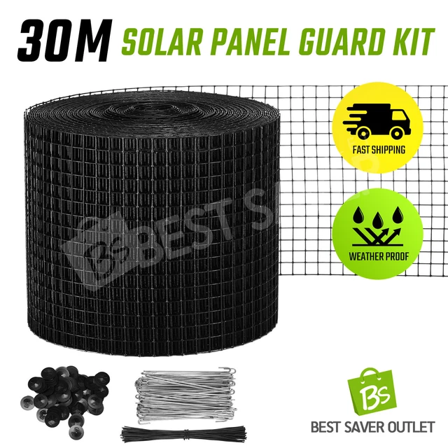 SOLAR PANEL BIRD Wire Mesh Roll Kit Screening Fence Critter Guard ...
