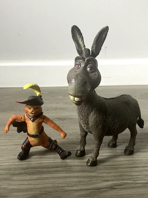 SHREK DONKEY & Puss In Boots Shrek 2006 Toy Toys Figures Figurines ...